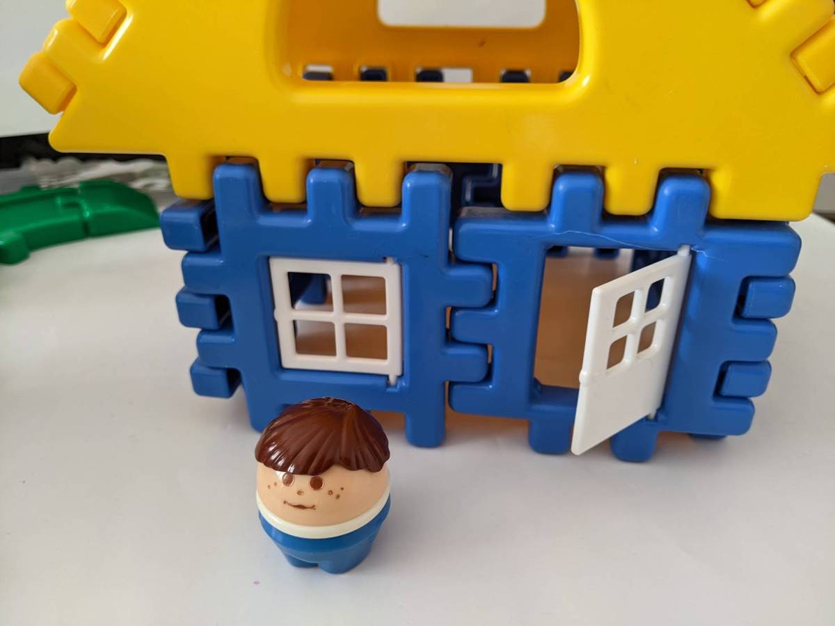 Vintage Little Tikes Waffle Blocks Build a House Complete Set | Looknet